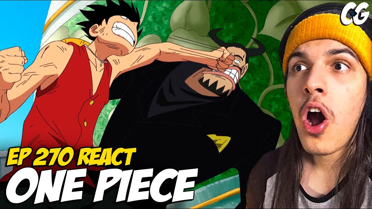 LUFY VS BLUENO COMEÇOU E TA INSANO DEMAIS!!! - React One Piece EP 270 ...