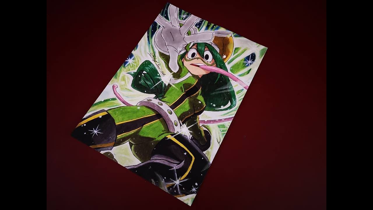 Speed Drawing Tsuyu Asui - Froppy (My Hero Acedemia) Boku No Hero ...