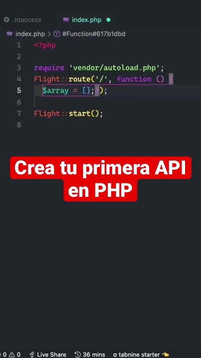Crea tu primera primera API en PHP con FlightPHP - YouTube