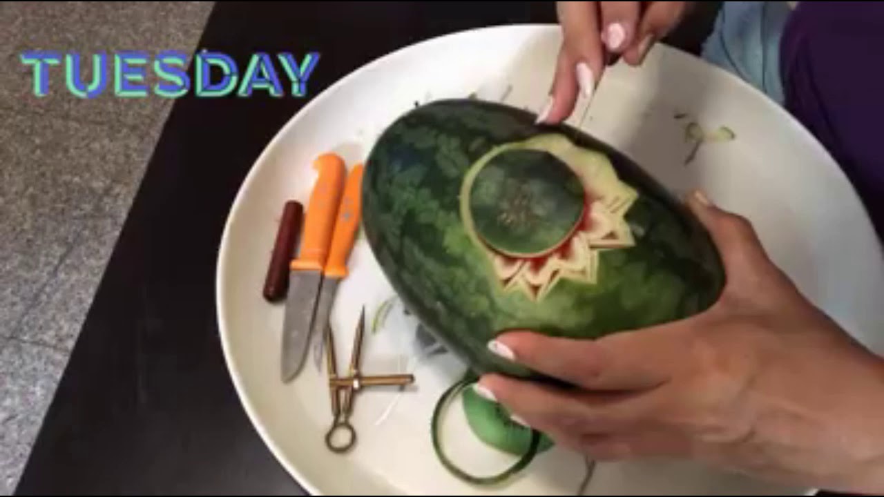 Fruit Carving tutorial - YouTube