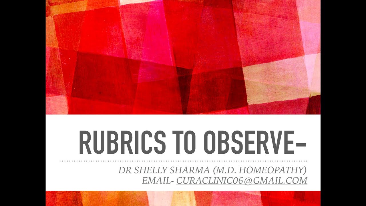 tips to understand Observation with rubrics in Homeopathy - YouTube