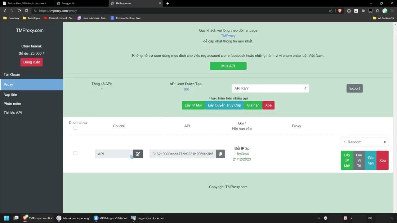 Tích Hợp TMProxy - Khóa Học GPM AMK - YouTube