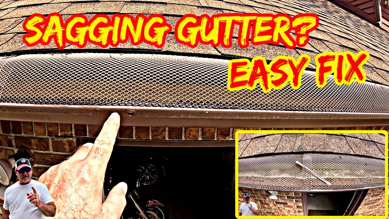 How To Fix SAGGING "LOOSE" House GUTTERS...Fast, Easy and Very Very ...