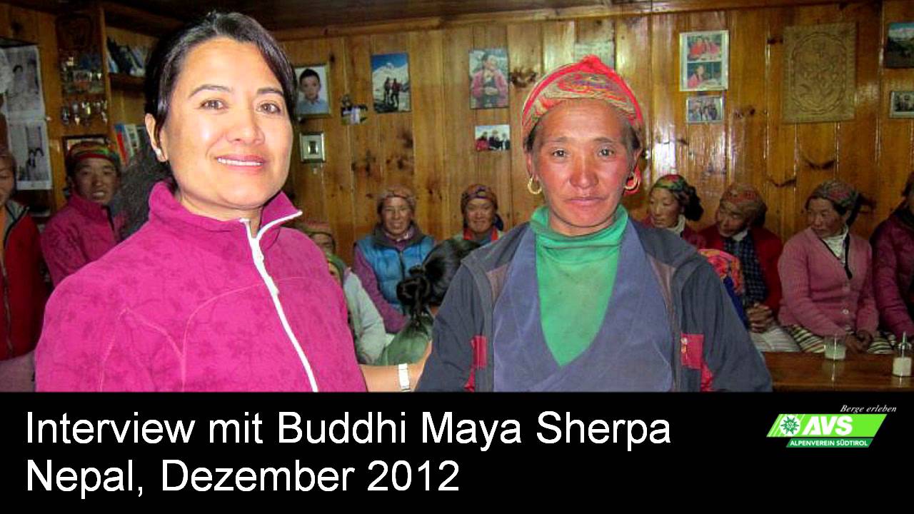 AVS-Patenschaftsprojekt: Interview mit Buddhi Maya Sherpa im Dezember ...