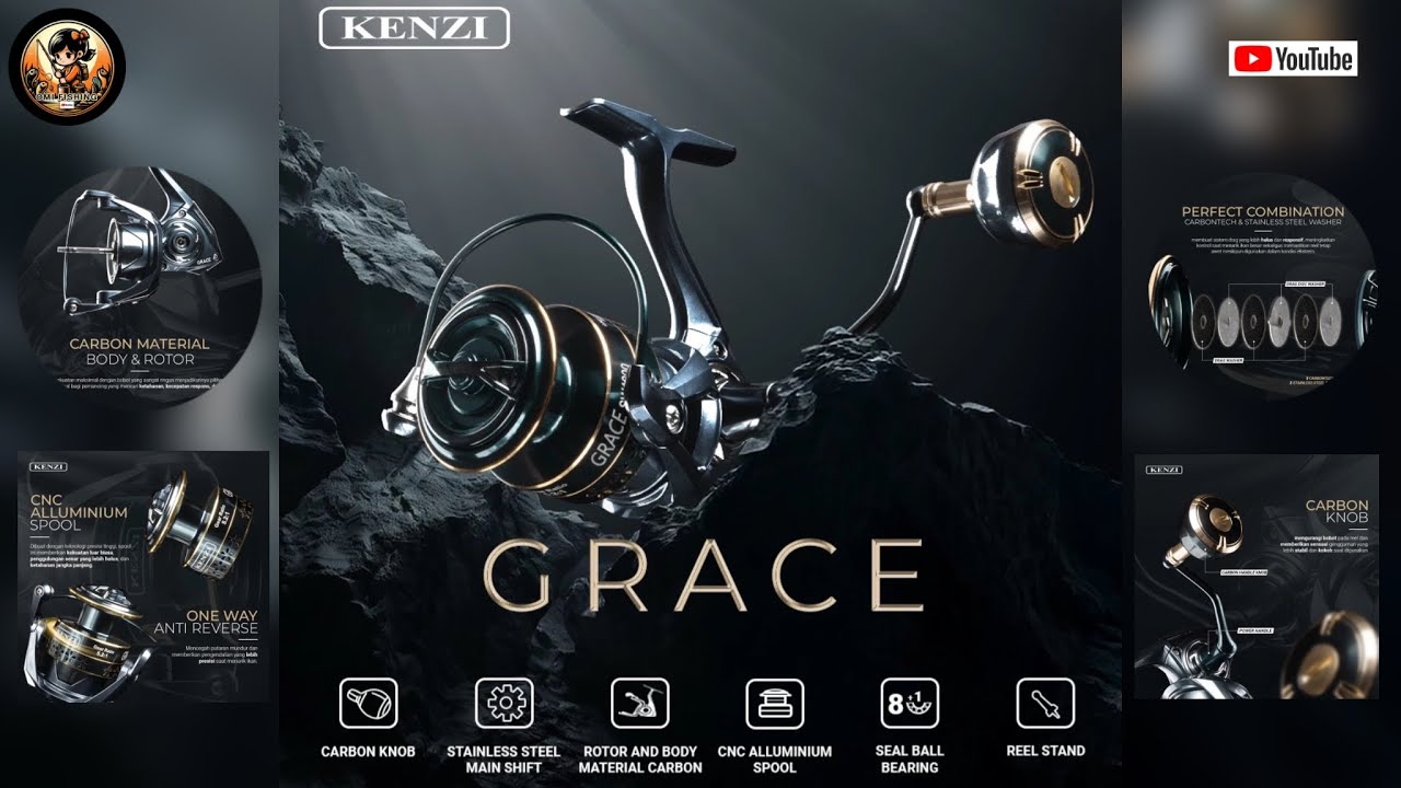 KENZI GRACE - Reel Terbaru Terbaik di kelasnya - Reel Salt Water ...