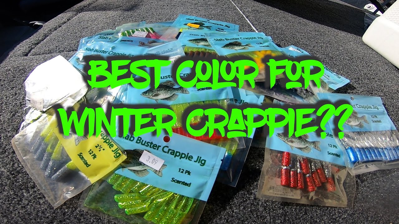 Best WINTER crappie colors? | Crappie Fishing - YouTube