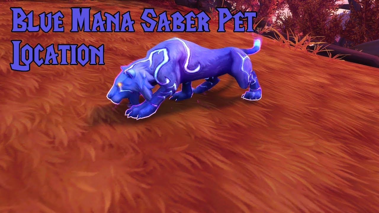 Blue Mana Saber - BM Hunter Pet Location - YouTube