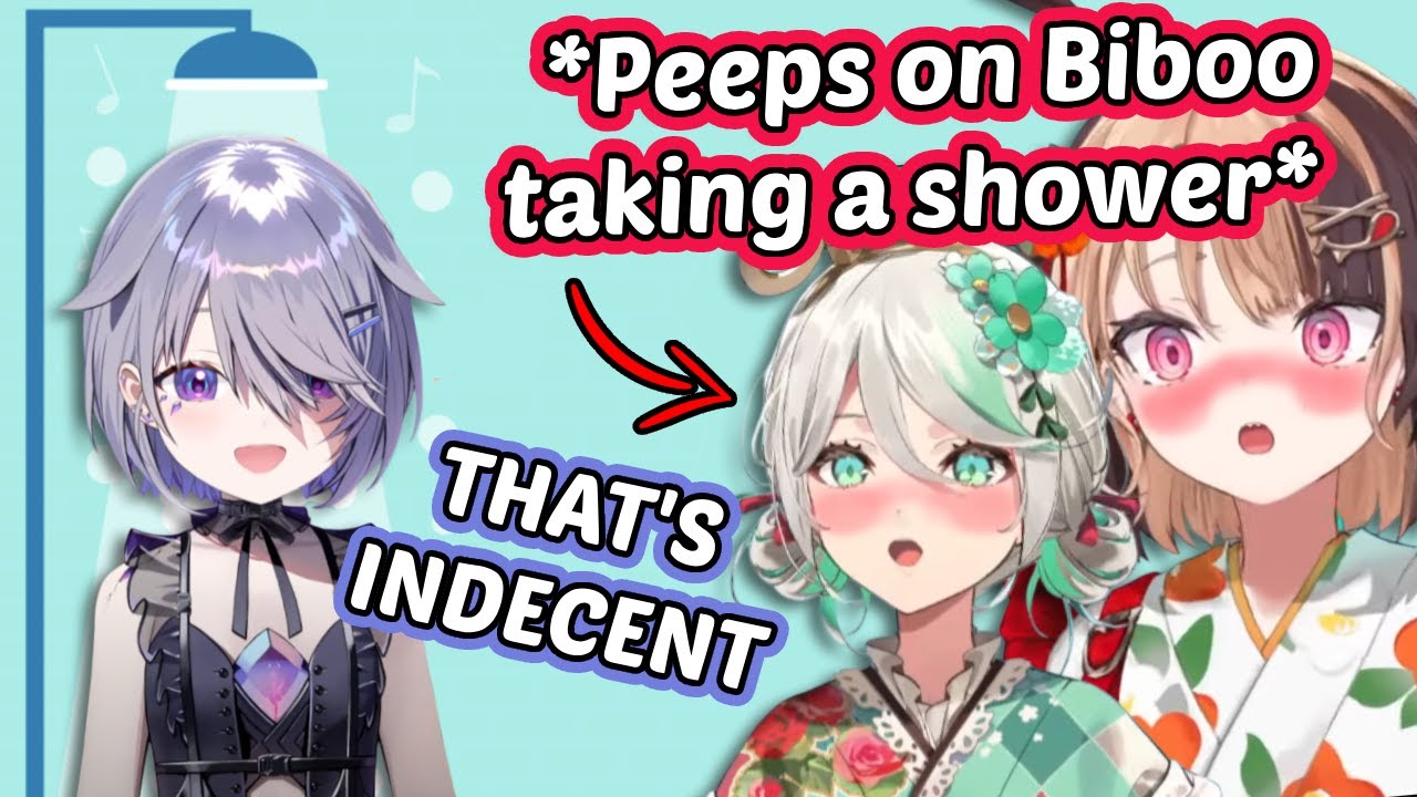 Autofister respectfully watch Biboo take a shower... 【HololiveEN | Gigi ...
