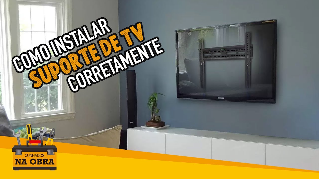 Como Instalar Suporte para TV (Passo a Passo) - YouTube