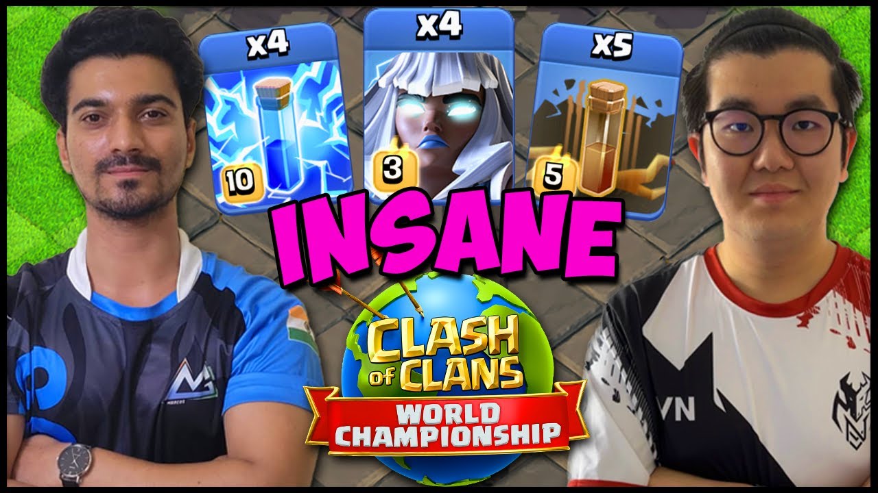 INSANE Zap Quad Quake Attack in Clash of Clans World Championship ...