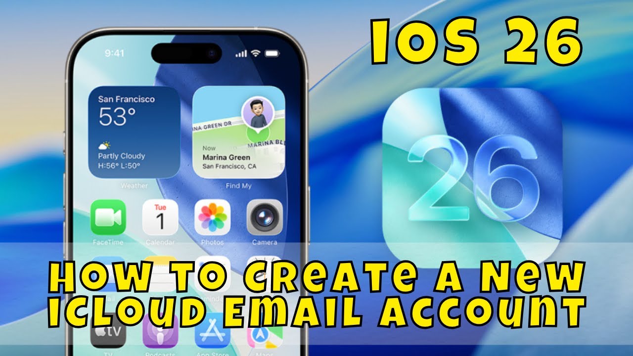 How to Create A New iCloud Email Account iOS 26 - YouTube