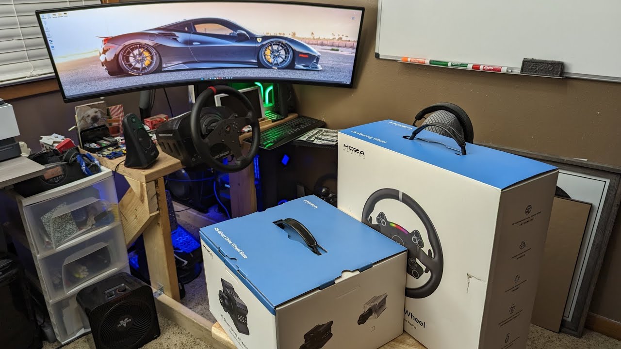 Moza R9 & CS v1 wheel. Real world unboxing, unfiltered, unpaid sim ...