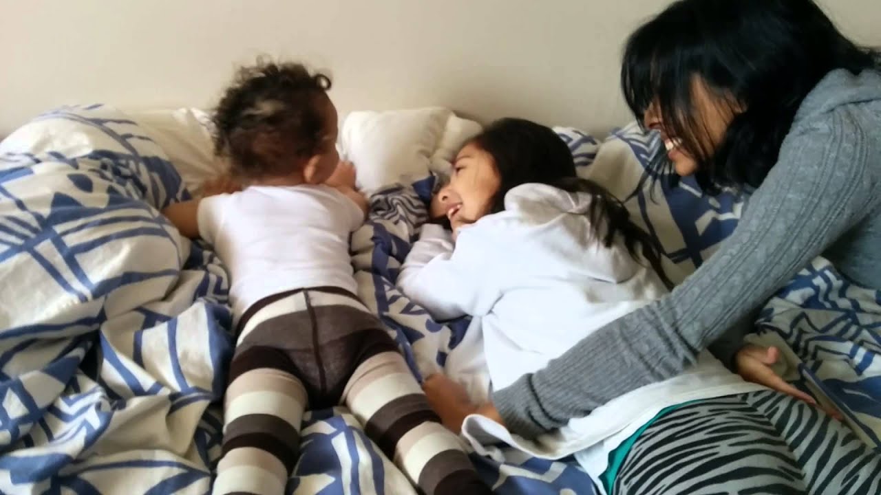 Baby Rowan Squishing on the bed - YouTube