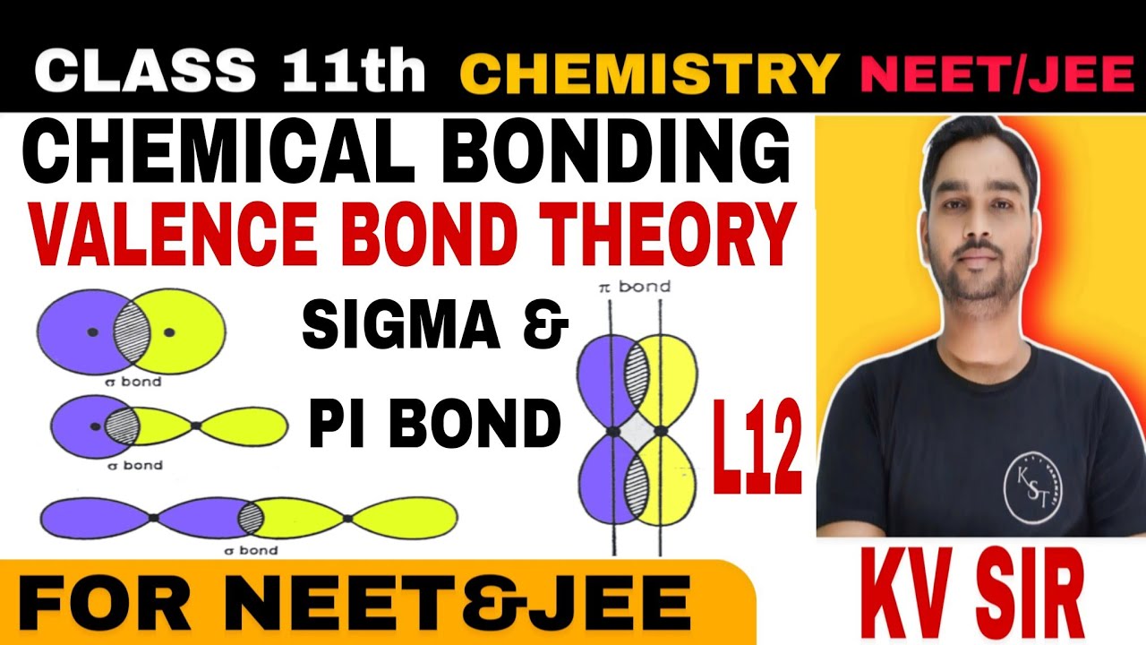 Chemical bonding class 11| valence bond theory | sigma and pi bond # ...