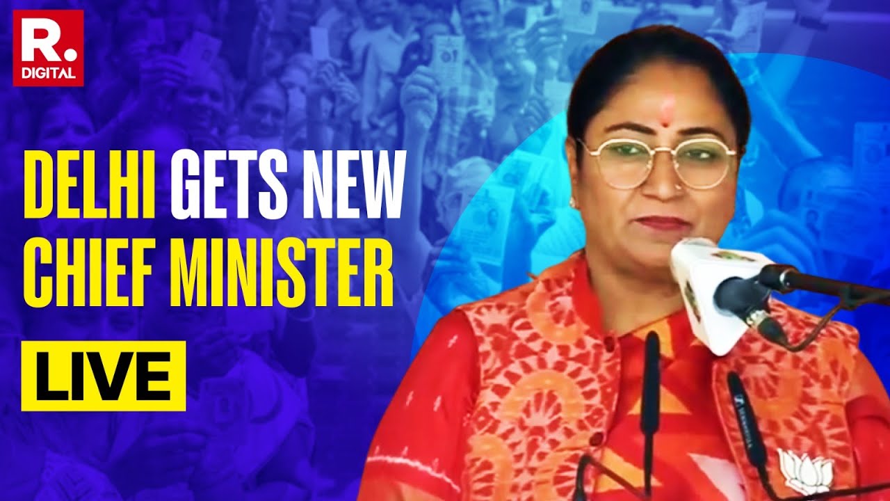 Delhi CM News LIVE | Swearing Ceremony Begins | First-Time MLA Rekha ...
