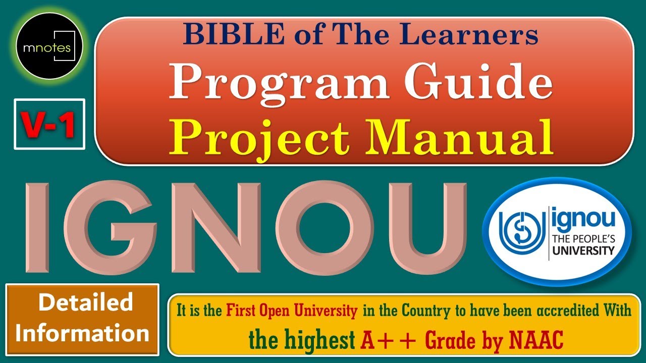 IGNOU | IGNOU Program Guide | IGNOU Project Manual | IGNOU in Malayalam - YouTube