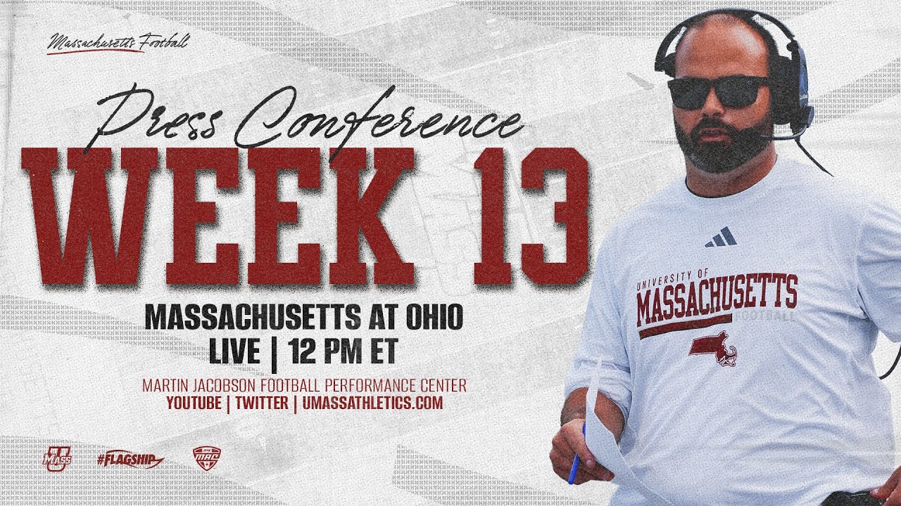 2025 Massachusetts Football - Week 13 (Ohio) Friday Press Conference ...