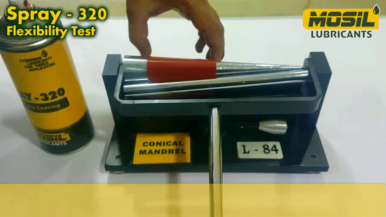 SPRAY - 320 | Anti Track Compound - Flexibility Test Demo Video - YouTube