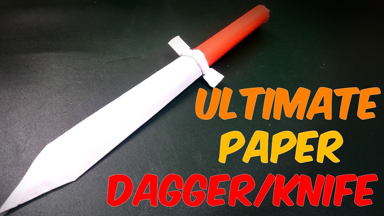 How To Make A PAPER KNIFE DAGGER EASY CRAFT YouTube how-to-make-a-paper-knife-dagger-easy-craft-youtube