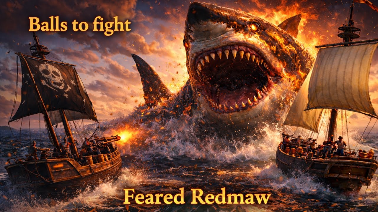 We Abandoned Our Tall Tale to Hunt the Feared Redmaw… | Sea of Thieves ...