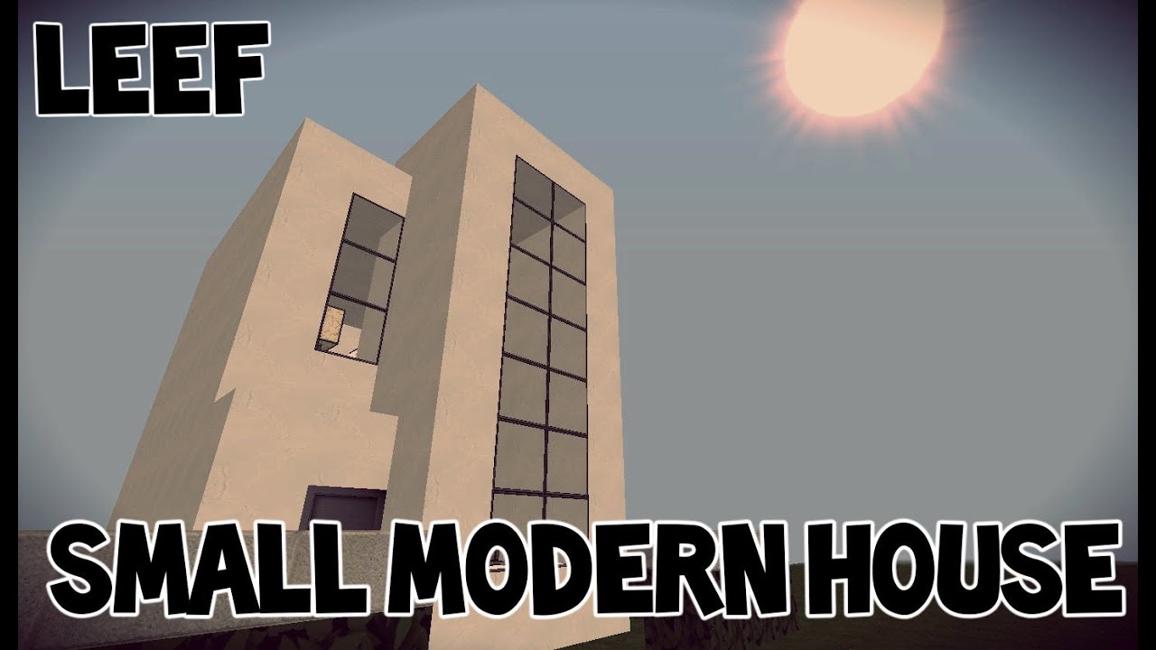 HOW TO BUILD SMALL MODERN HOUSE-MINECRAFT-"UGLY" INTERIER - YouTube