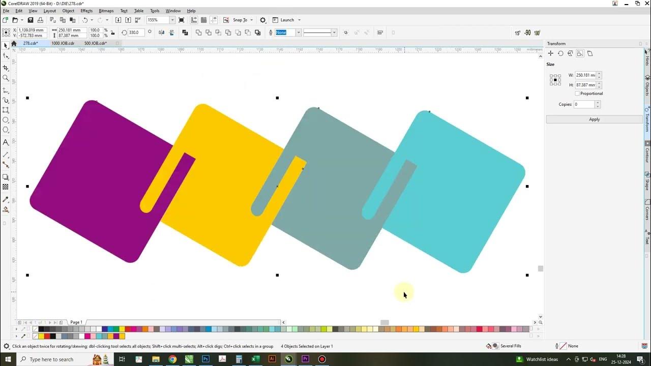 How to Create a Simple Design in Coreldraw | CoreldrawFever Studio ...
