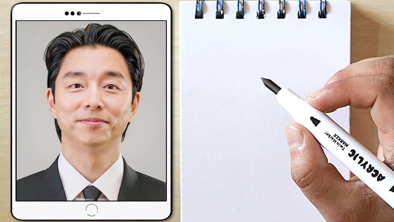 How to Draw a Realistic Squid Game Salesman - YouTube