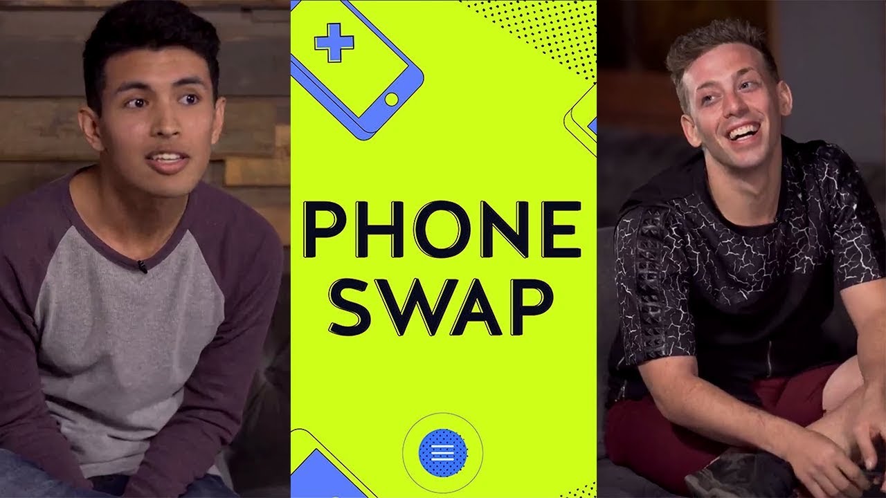 Gay couple Swap Phones on First date - Phone Swap Snapchat - YouTube