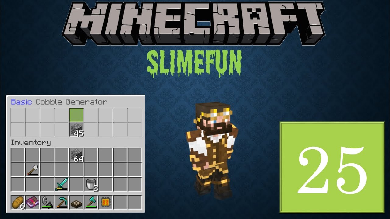 Slimefun #25 - Basic Cobble Generator - YouTube