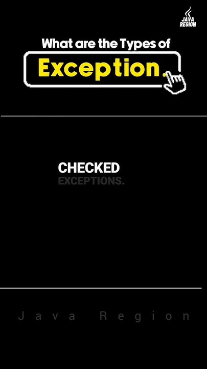 What is Exception In Java | Types of Exception In Java | Java Exception | Java Interview ...