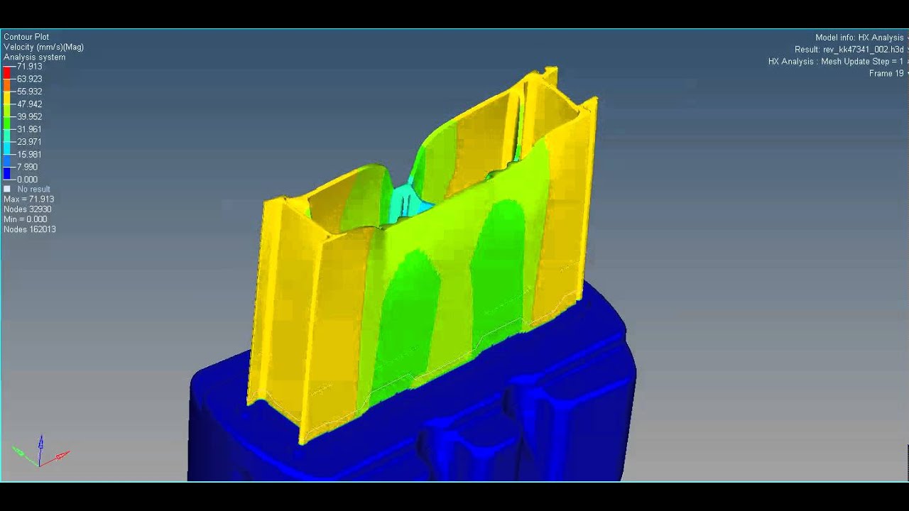 Aluminum Extrusion Profile Dies Velocity Analysis Simulation With ...