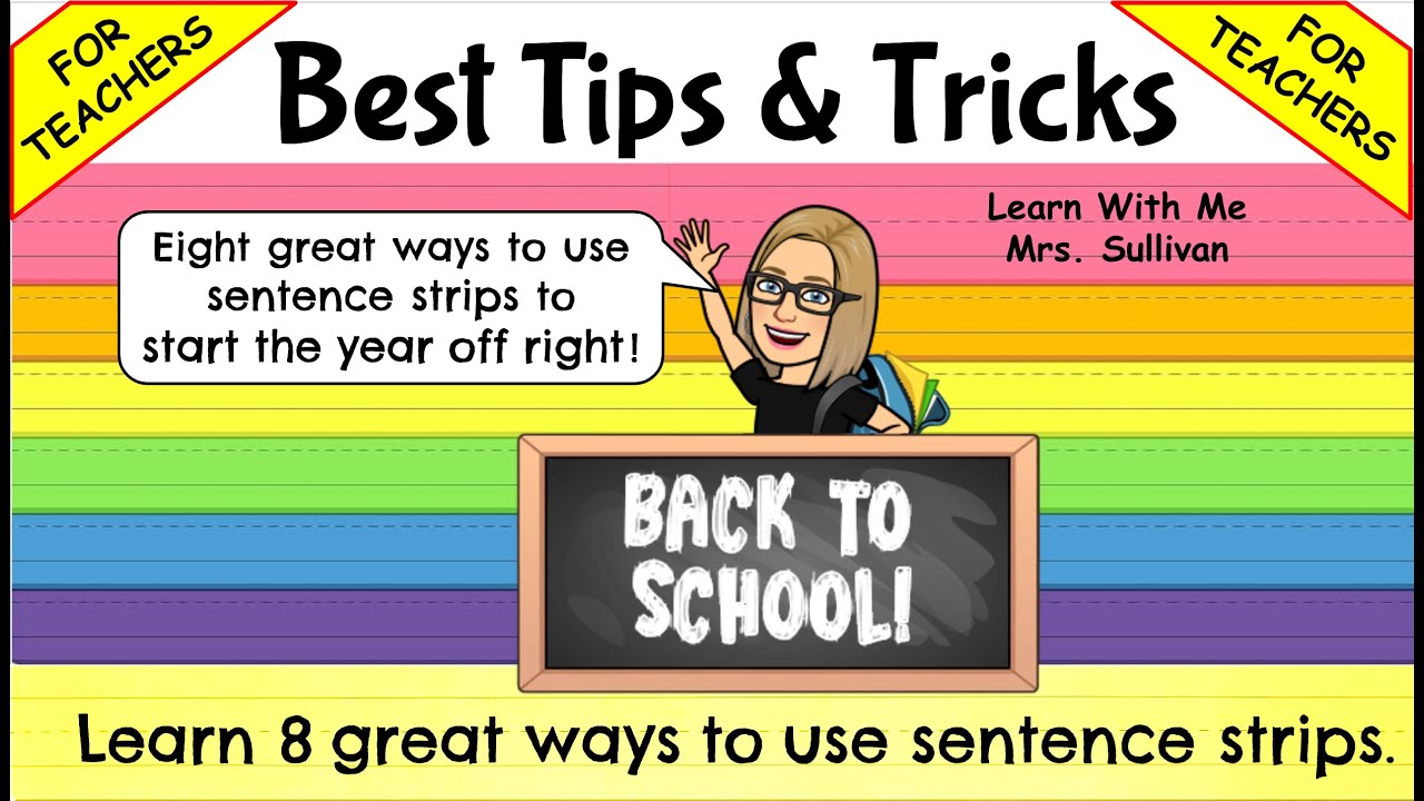 Eight Great Uses for Sentence Strips to Start the Year off Right! - YouTube
