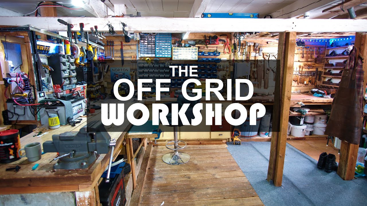 Off Grid Solar Powered Workshop Tour - YouTube