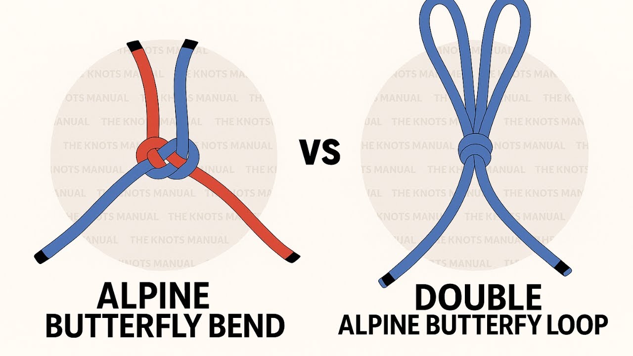 Alpine Butterfly Bend vs Double Alpine Butterfly Loop - YouTube