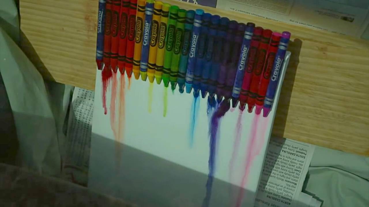 Melting Crayons In Reverse! - YouTube