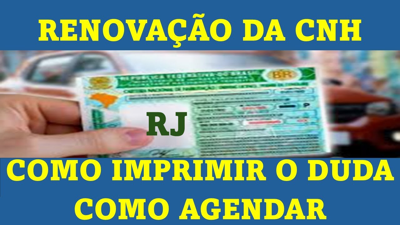 RENOVAÇAO DA CNH, como imprimir o DUDA, AGENDAR ou fazer a RENOVAÇÃO ...