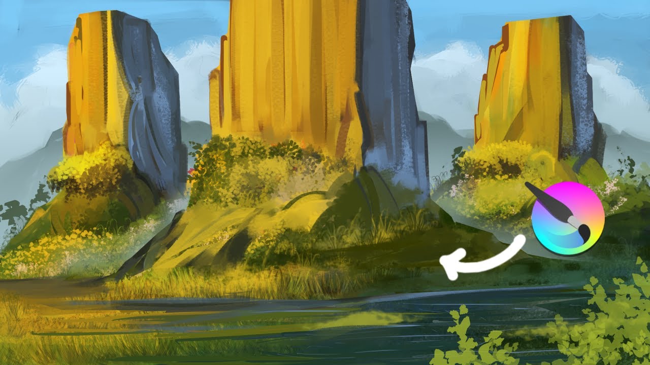 Krita Painting Process - YouTube