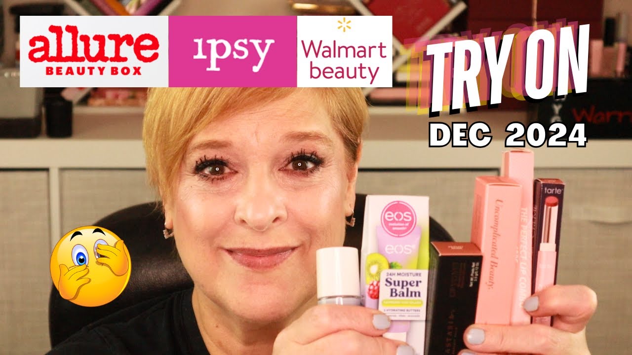 Dec 2024 Sub Box Try on | Ipsy, Allure & Walmart! - YouTube