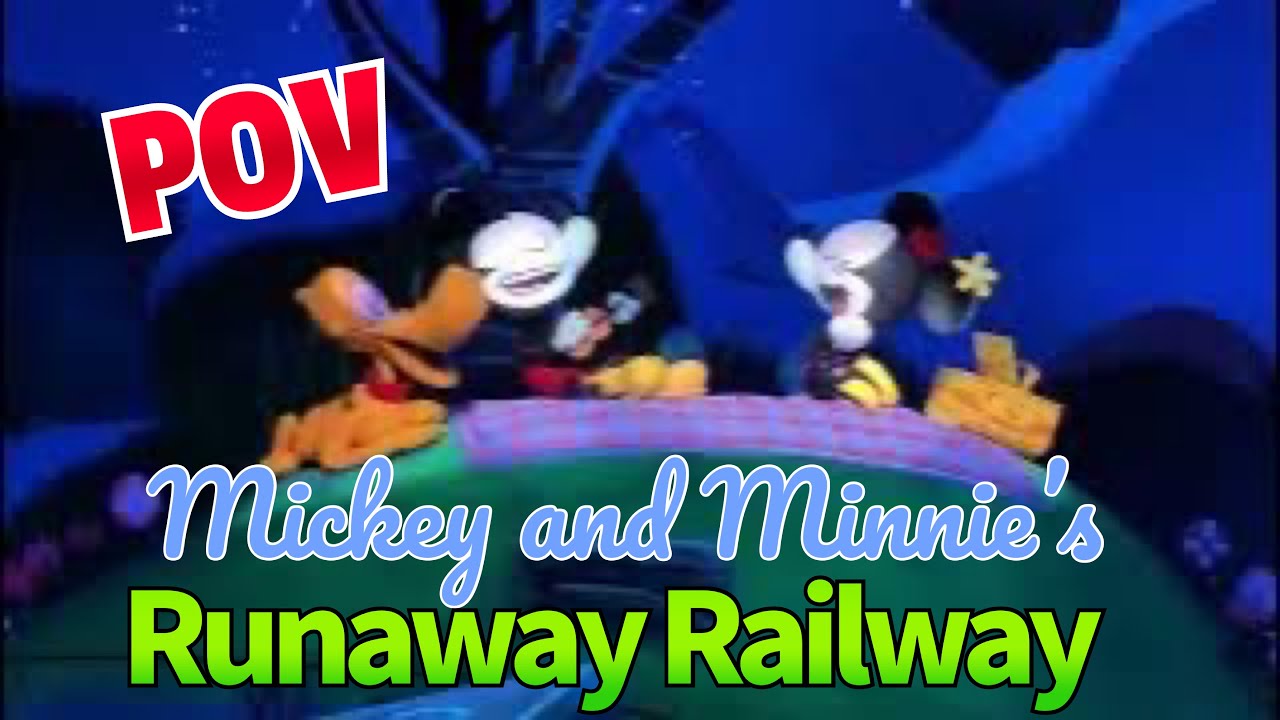 Mickey and Minnie’s Runaway Railway ride! 4th car view! - YouTube