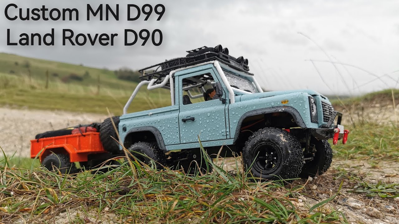 Custom upgraded MN D99 with WPL parts. #wpl #mnd99 Land Rover Defender ...