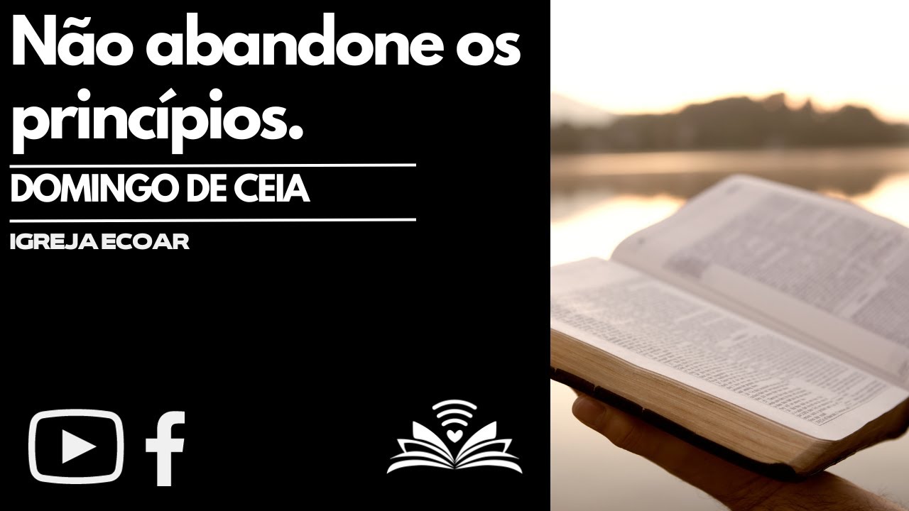 PR. REGINALDO DOS SANTOS I NÃO ABANDONE OS PRINCÍPIOS - YouTube