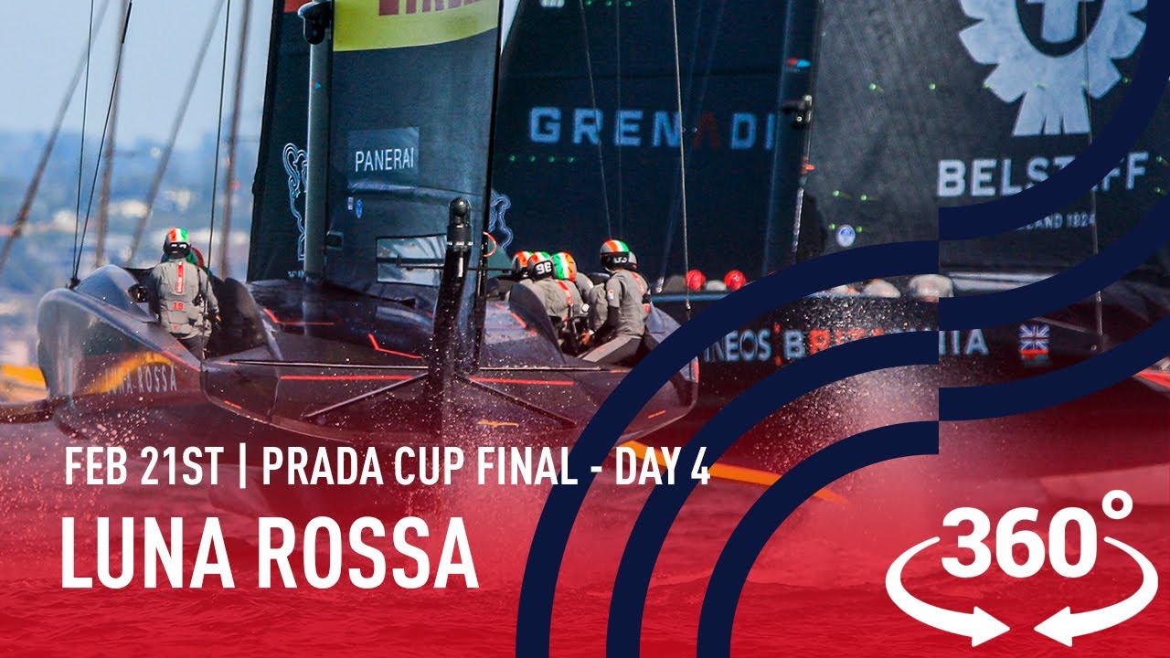 Luna Rossa On-Board 360 | PRADA Cup Final Day 4 - YouTube
