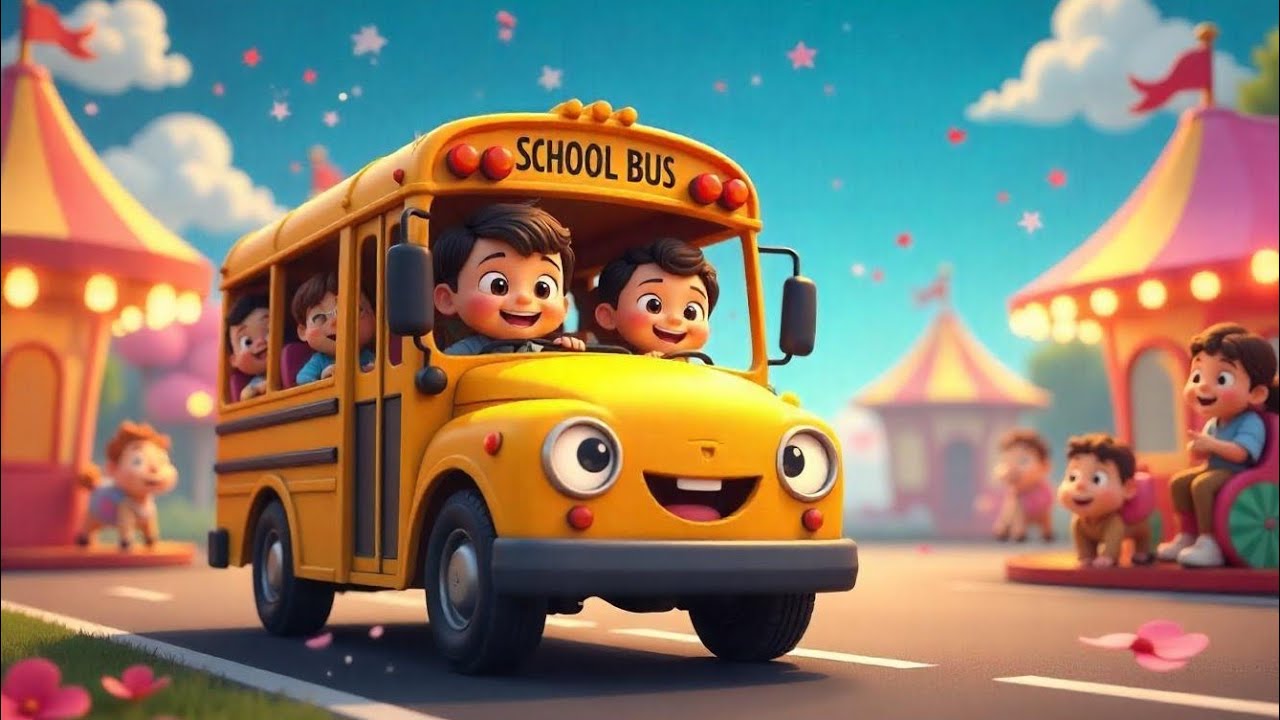 BUS FUN DAY | KIDS ANIMATED SONG IN ENGLISH | FUN FOLK TALES | KIDS ...