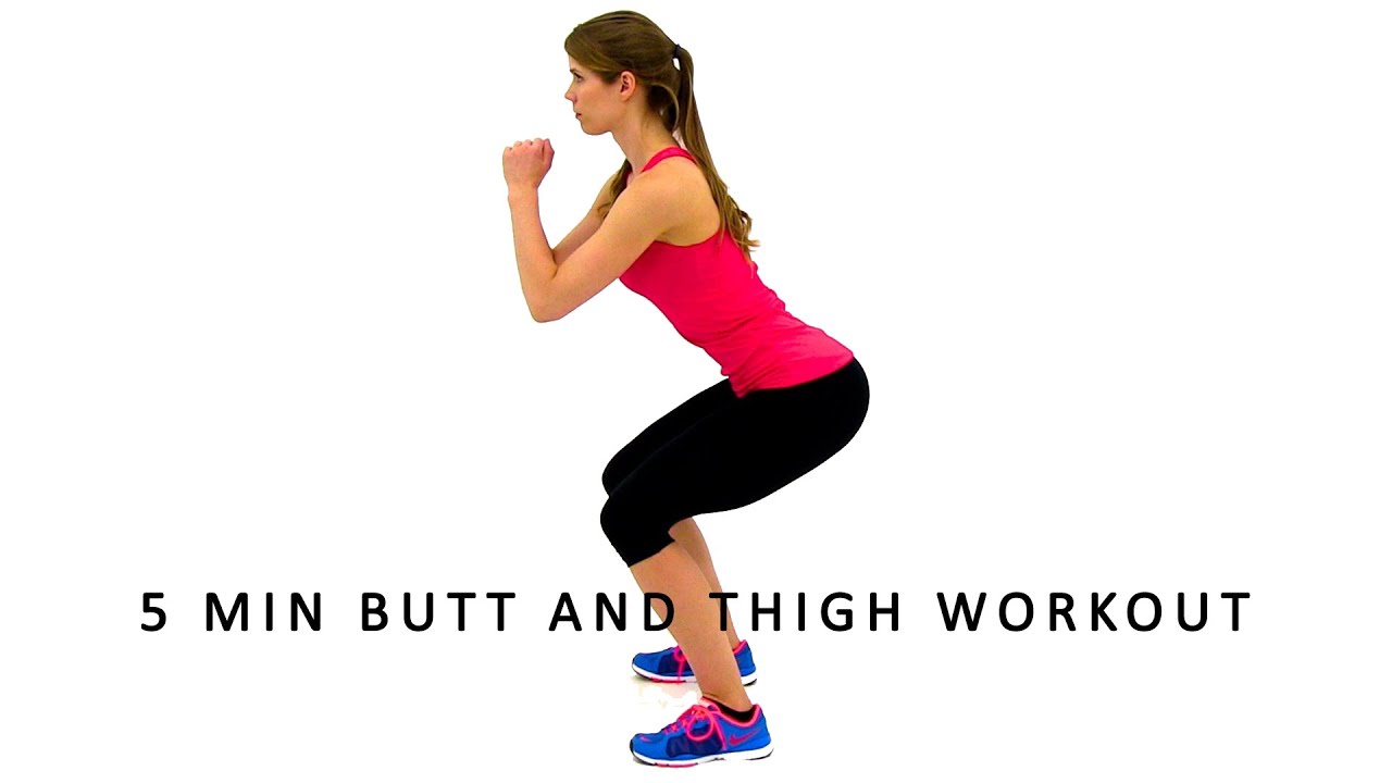 5 Min Thigh And Butt Workout Youtube