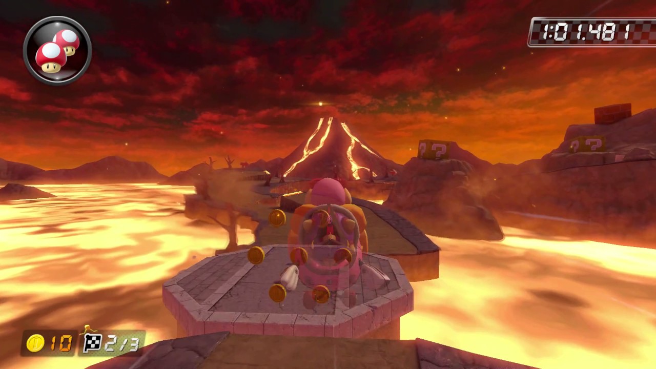 Mario Kart Wii Grumble Volcano