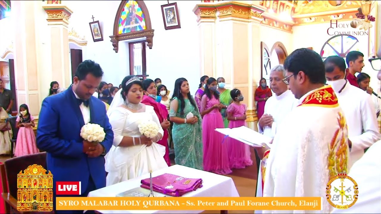 Live | Wedding ceremony Of CHRISTY and REENU | Elanji Forane Church ...