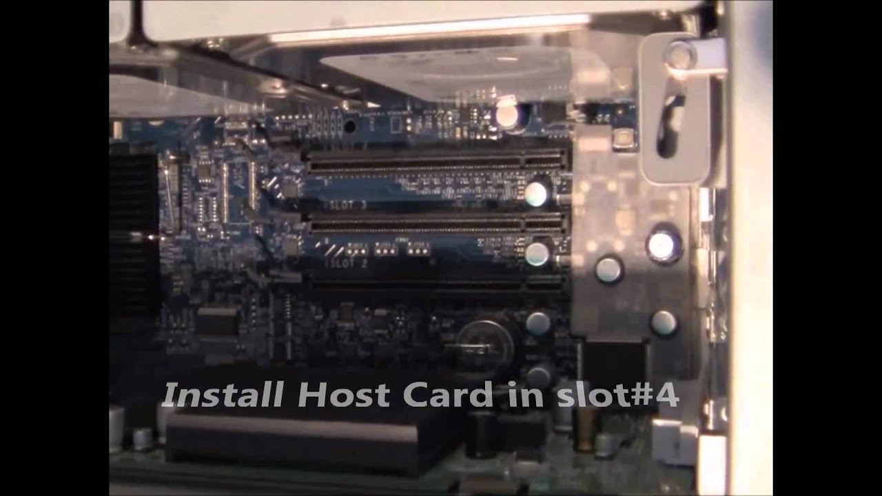 PCIE Host Card installation in MAcPro Intel Computer - YouTube
