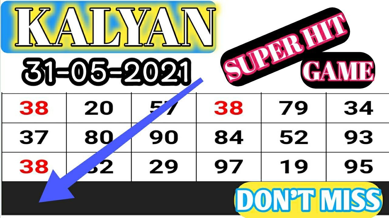 31__05__2021 KALYAN CHALLENGE GAME OPEN PANNA FIX DON'T MISS - YouTube