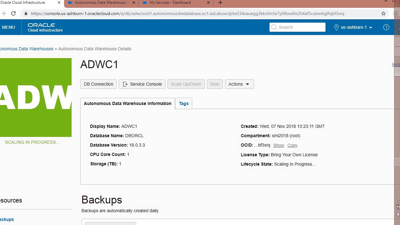 Oracle Cloud Scale Up Down ADWC 4 of 6 By Rony Ihsan - YouTube