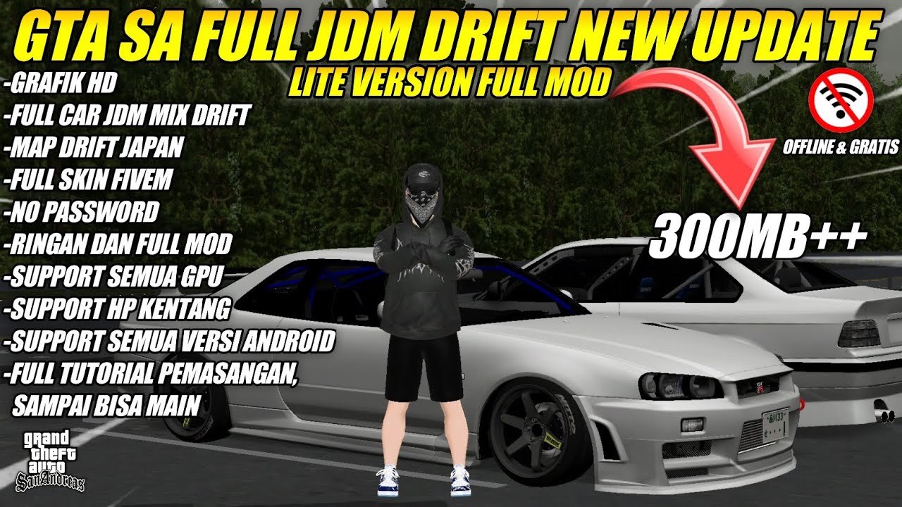 SHARE ‼️GTA SA FULL JDM DRIFT TERBARU‼️GTA SA LITE MOD JDM TERBARU ‼️ - YouTube